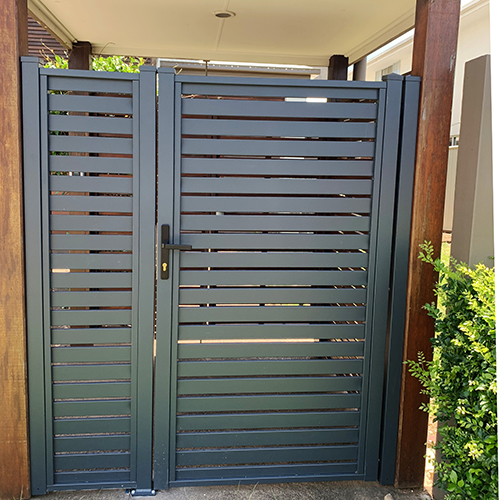 Aluminum Slat Gate-Pedestrian Gate-ACMG-Experts In Residential ...