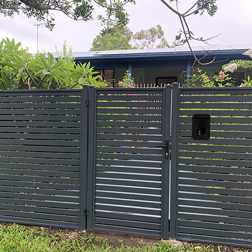 Aluminum Slat Gate-Pedestrian Gate-ACMG-Experts In Residential ...